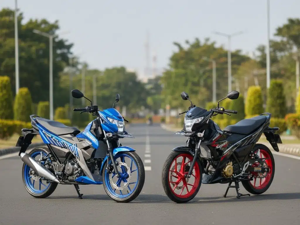 Perbedaan Suzuki Satria Pro dan Satria F150 Terbaru, Beda Apa? Selisih ...
